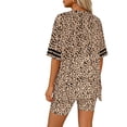 2 Piece Sets for Women Summer Lounge Set Short Sleeve Loose Shirts ...