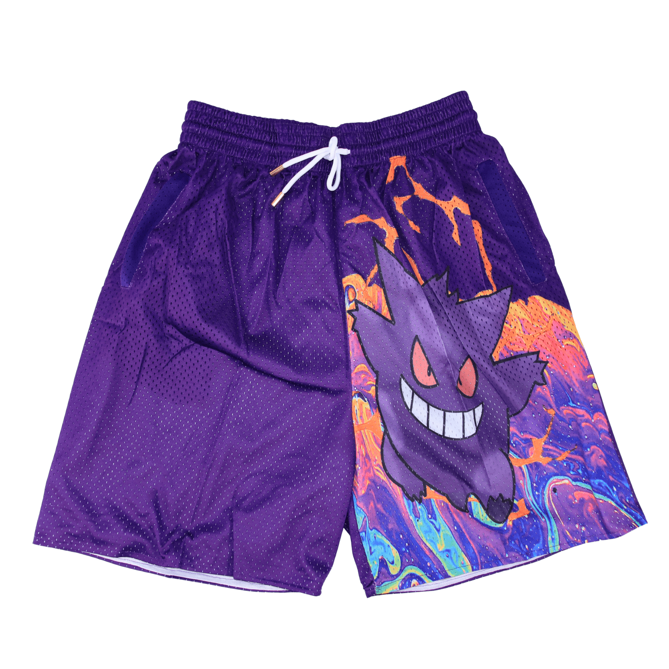 Click here for Pork-High Custom Mens Basketball Shorts Gengar Pok... prices