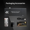 AUBEAMTO 4K HDMI 2.0 Switch 4x1 HDMI Switcher Audio Extractor with ...
