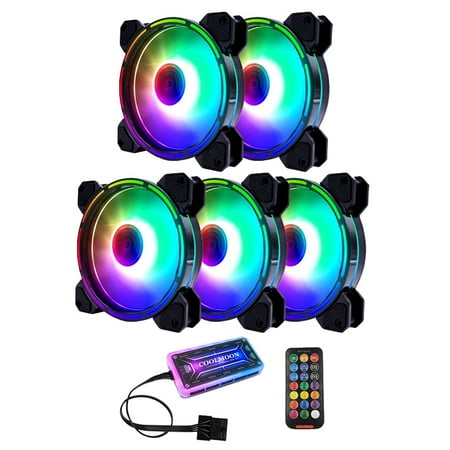 Coolmoon Rgb Case Fan, 12Cm Silent Light Emitting + Standard Controller ...