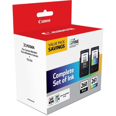 Canon PG-260 Genuine Black Ink Cartridge for Crisp, Sharp Text and ...