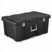 Sterilite Large Lockable Plastic Footlocker with Wheels - Trunk Camp ...