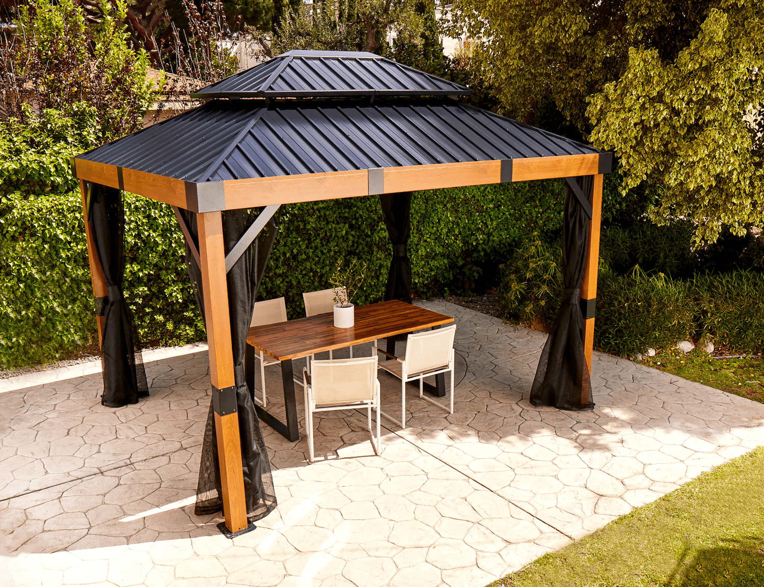 Sojag Fontana 10 ft. x 12 ft. Gazebo - Walmart.com