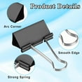 18PCS Jumbo Binder Clips 3 Inch, Black, Extra Large Heavy Duty for ...