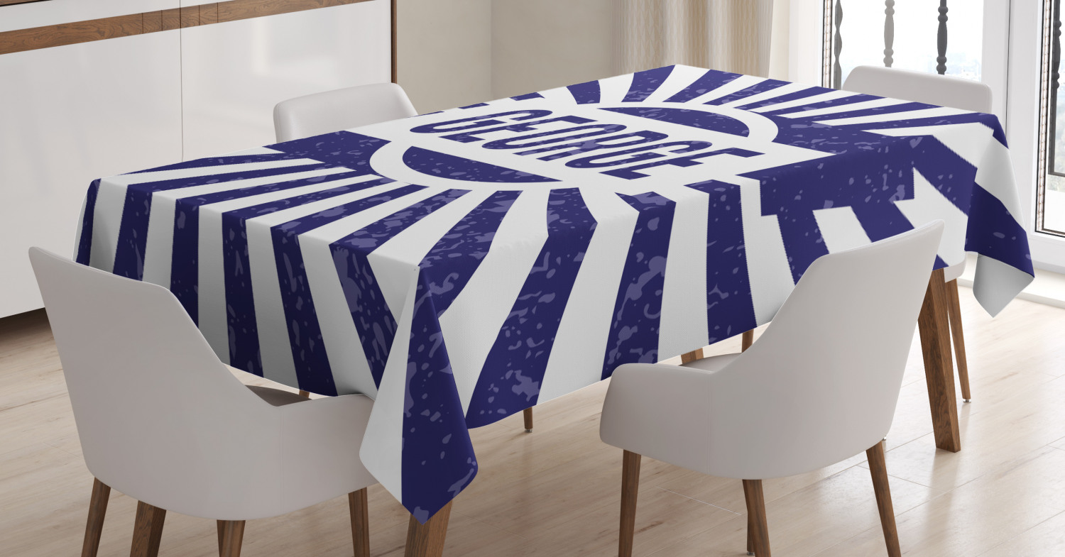 George Tablecloth Widespread Old English Given Name On Radial Backdrop With Abraded Look george-tablecloth-widespread-old-english-given-name-on-radial-backdrop-with-abraded-look