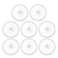 OUNONA 8 Pcs Office Circle Protractor Digital Angle Tool Machinist ...