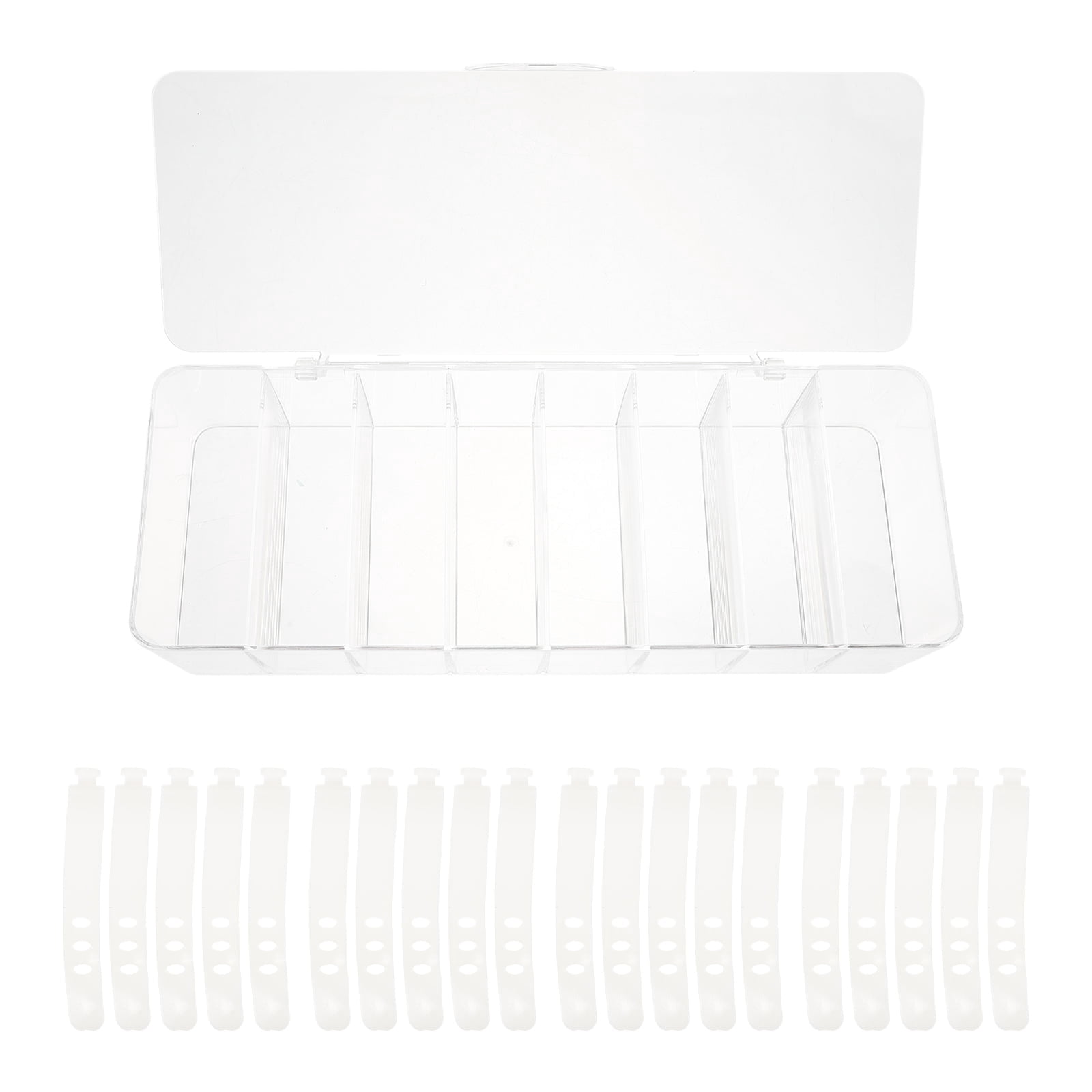 Caja organizadora de cables con 8 compartimentos y bridas para cables ...