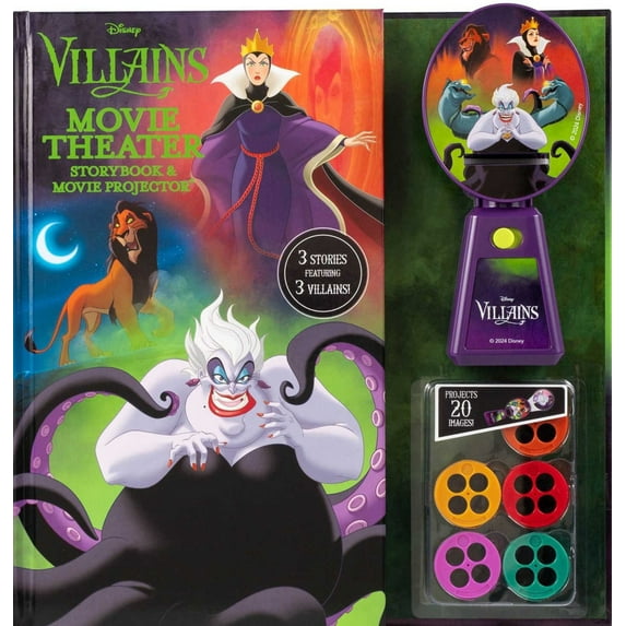 Pre-Owned Disney Villains: Movie Theater Storybook & Movie Projector ...