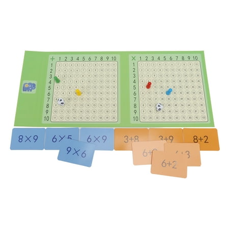 Math Learning Board, Portable Arithmetic Skills 100 Cards Math Counting ...