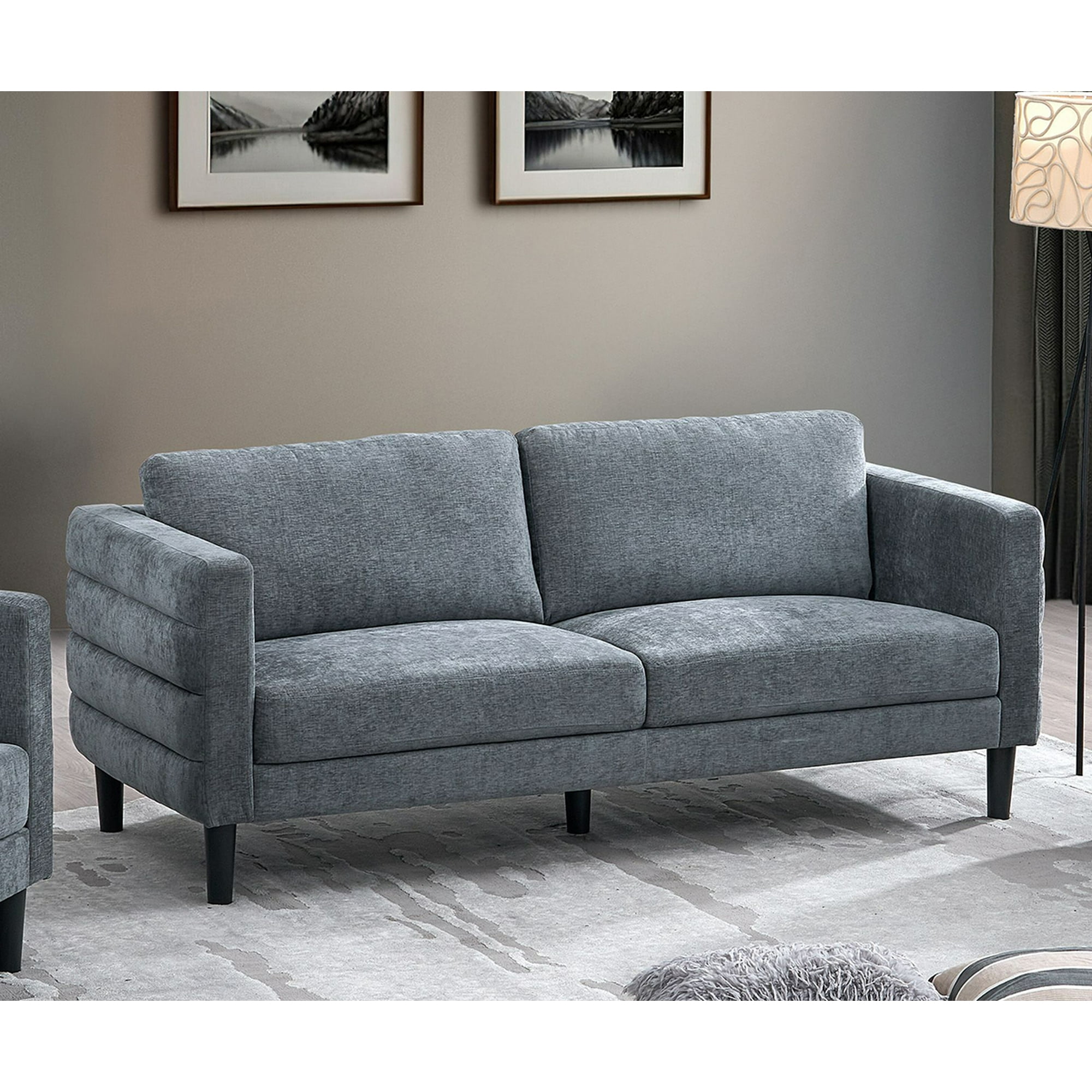 Click here for K-Living Brayden Sofa In Charcoal Grey Fabric Upho... prices