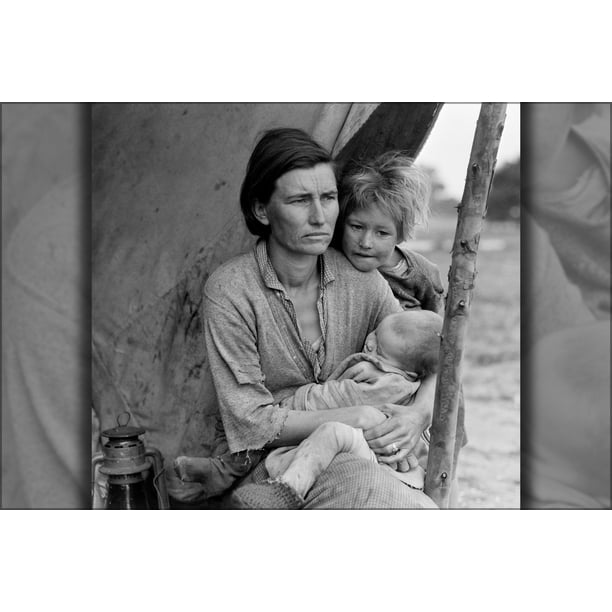 24"x36" Gallery Poster, Dorothea Lange, Migrant mother (alternative ...