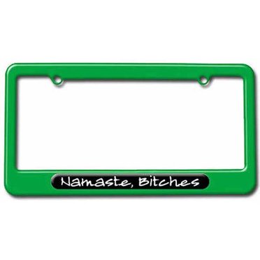 Namaste, Om Aum Yoga License Plate Tag Frame, Multiple Colors - Walmart.com