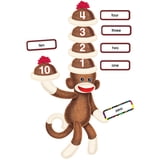 Trend, TEPT8298, Sock Monkeys Collection Bulletin Board Numbers Set ...