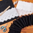 2 Colors Cotton Embroidery Flower Ribbons Flat Mixed Color 6-1/4 inch ...