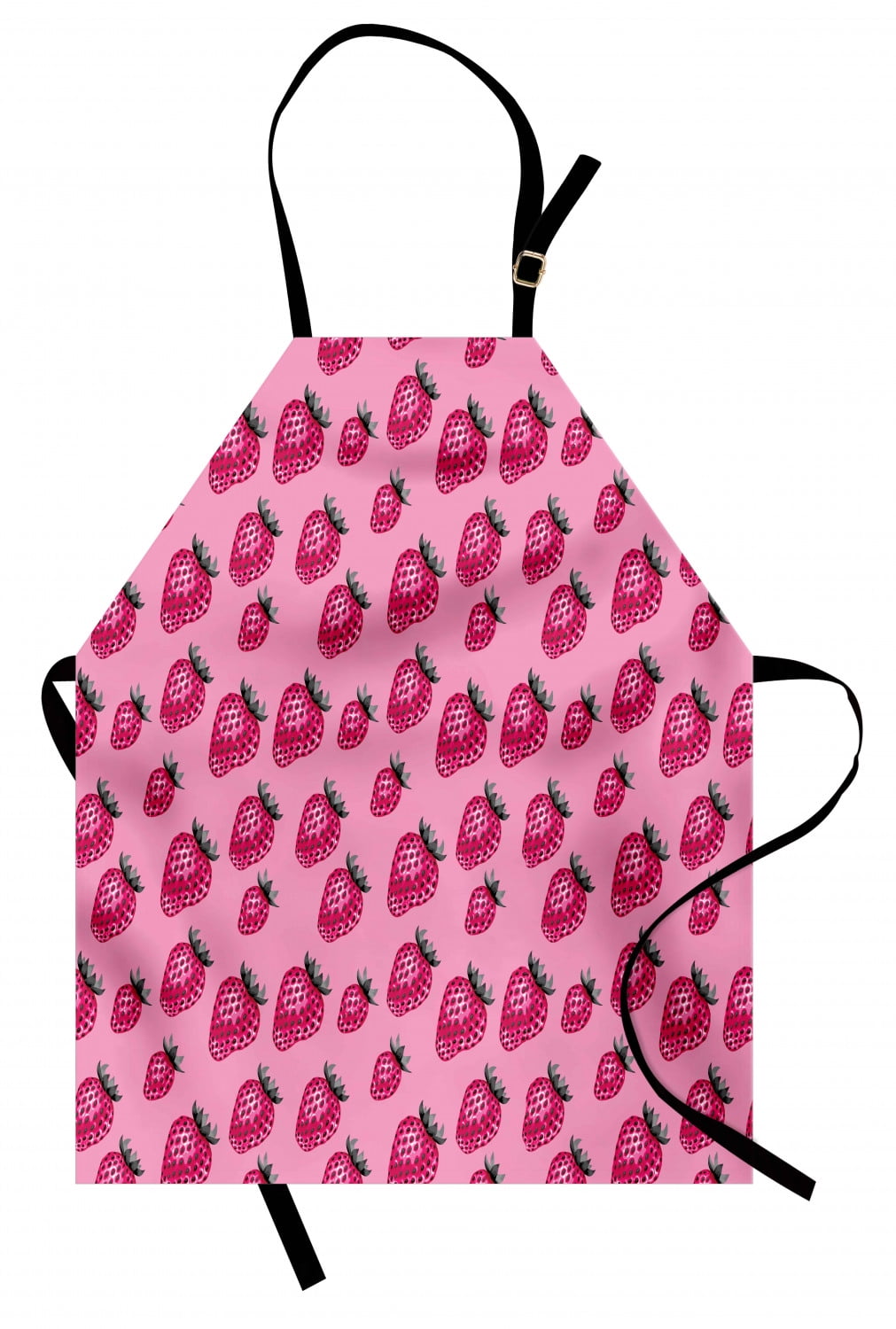 Fruit Apron Pop Art Style Strawberry Pattern Vibrant Toned Retro Fresh ...