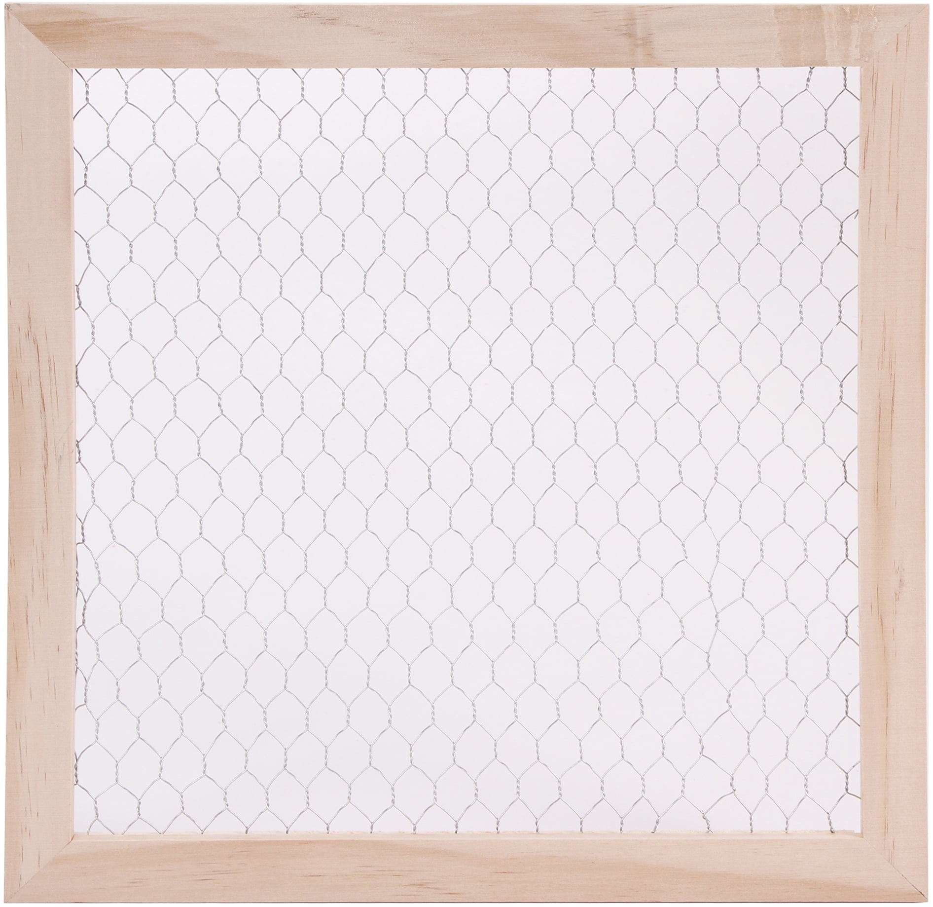 Wood Chicken Wire Frame-12"X12" - Walmart.com