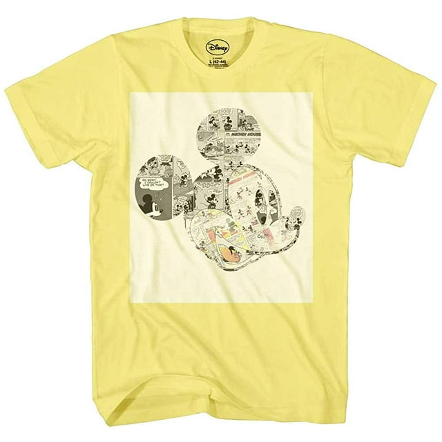 Mickey Mouse Comic Strips Graphic Tee Classic Vintage Disneyland World