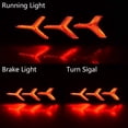 2X Red Lens Y-Style LED Bumper Reflector Lamps Sequential Turn Signal ...