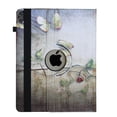 JYtrend iPad Pro 12.9 3rd-6th Gen Case, Butterfly Print, Rotating Stand ...