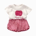 4Pcs Toddler Little Baby Boys Girls Outfits Short Sleeve Embroidery ...