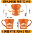 1 Random Plant Pot Mug With Shovel Spoon & Fork - Plant Lover Gifts for ...