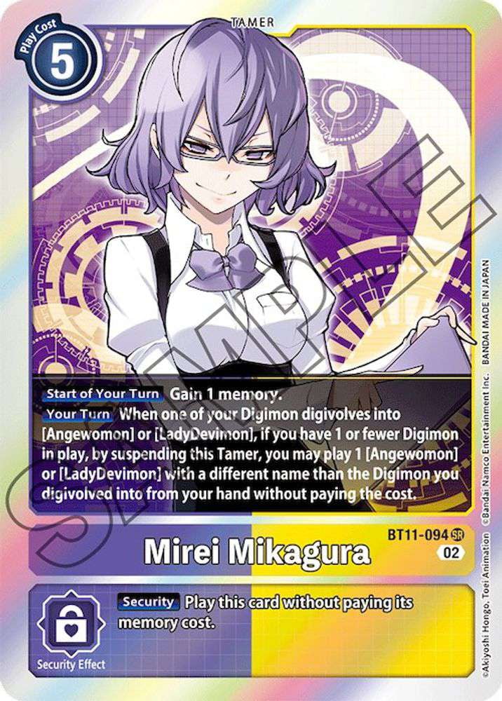 Digimon Dimensional Phase Super Rare Mirei Mikagura BT11-094 - Walmart.com