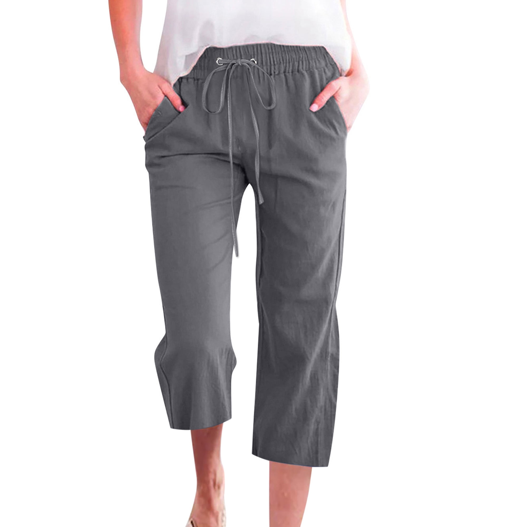 Click here for Innerwin Womens Solid Color Loose Wide Leg Capri P... prices