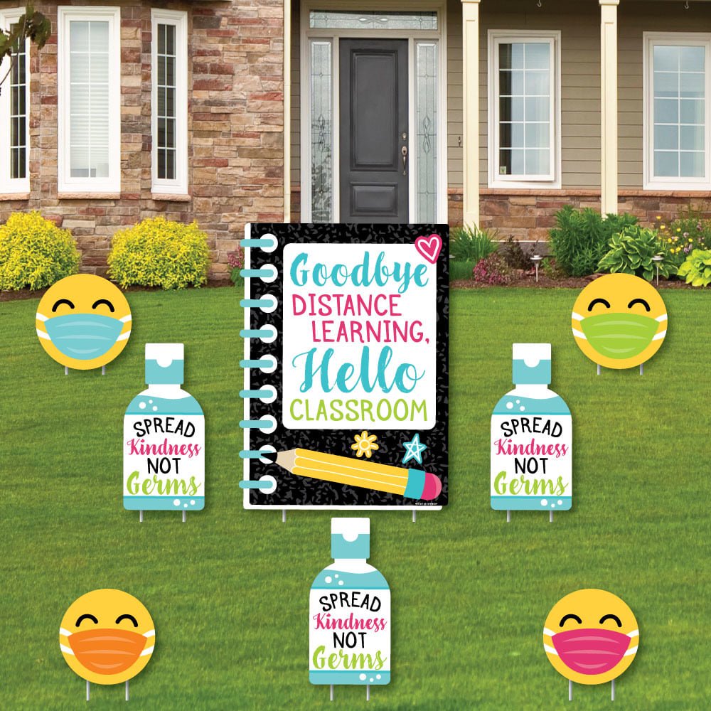 Goodbye Distance Learning - Yard Sign and Outdoor Lawn Decorations ...