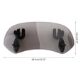 Motorcycle Windshield, Clear,11.2'' x 4.7'' - Walmart.com