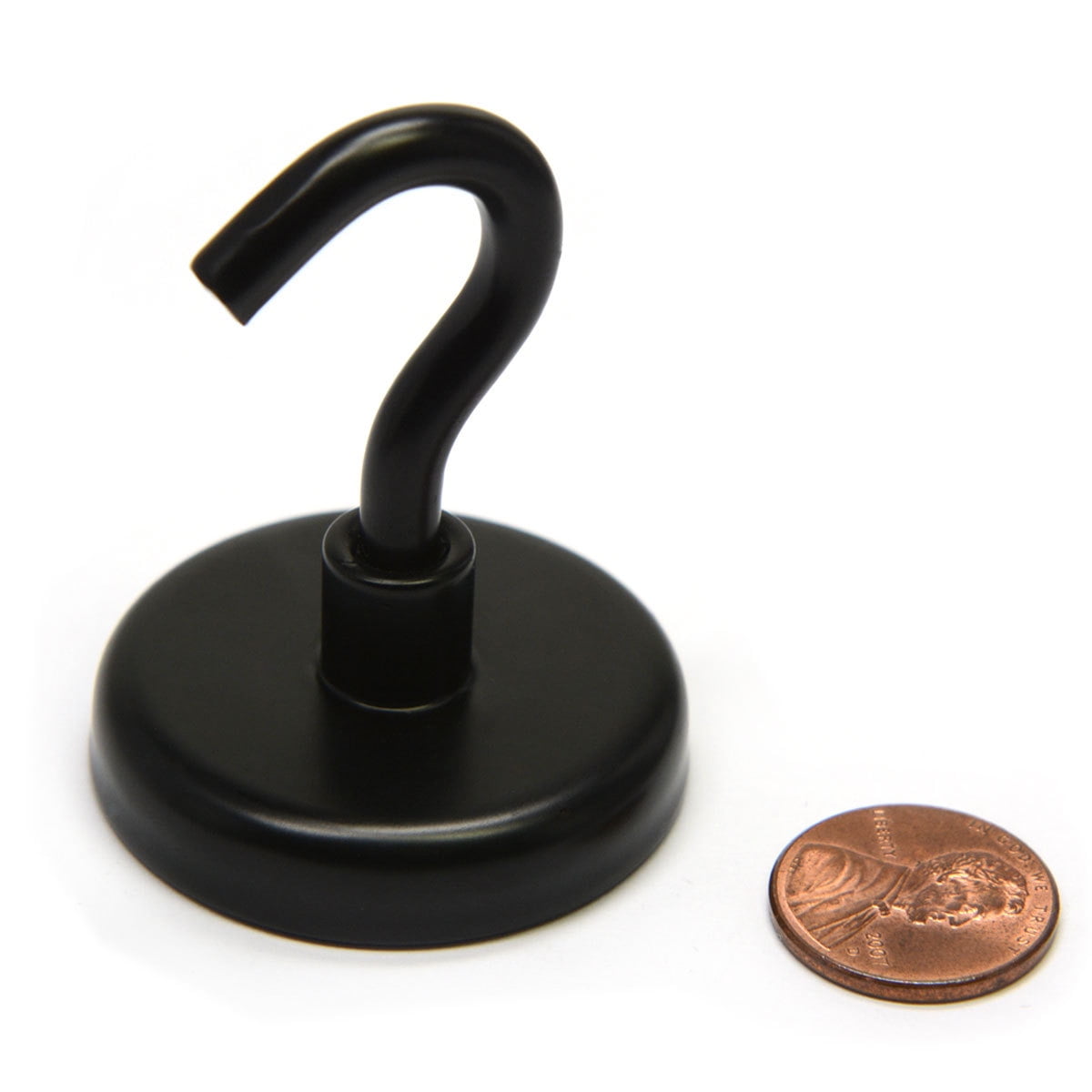CMS Magnetics® 2 Pieces 110 lbs Black Neodymium Hook Magnet - Walmart.com
