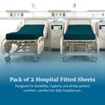 2 Pack Hospital Bed Fitted Sheets 36" x 80" x 12" Deep – 100% Egyptian ...