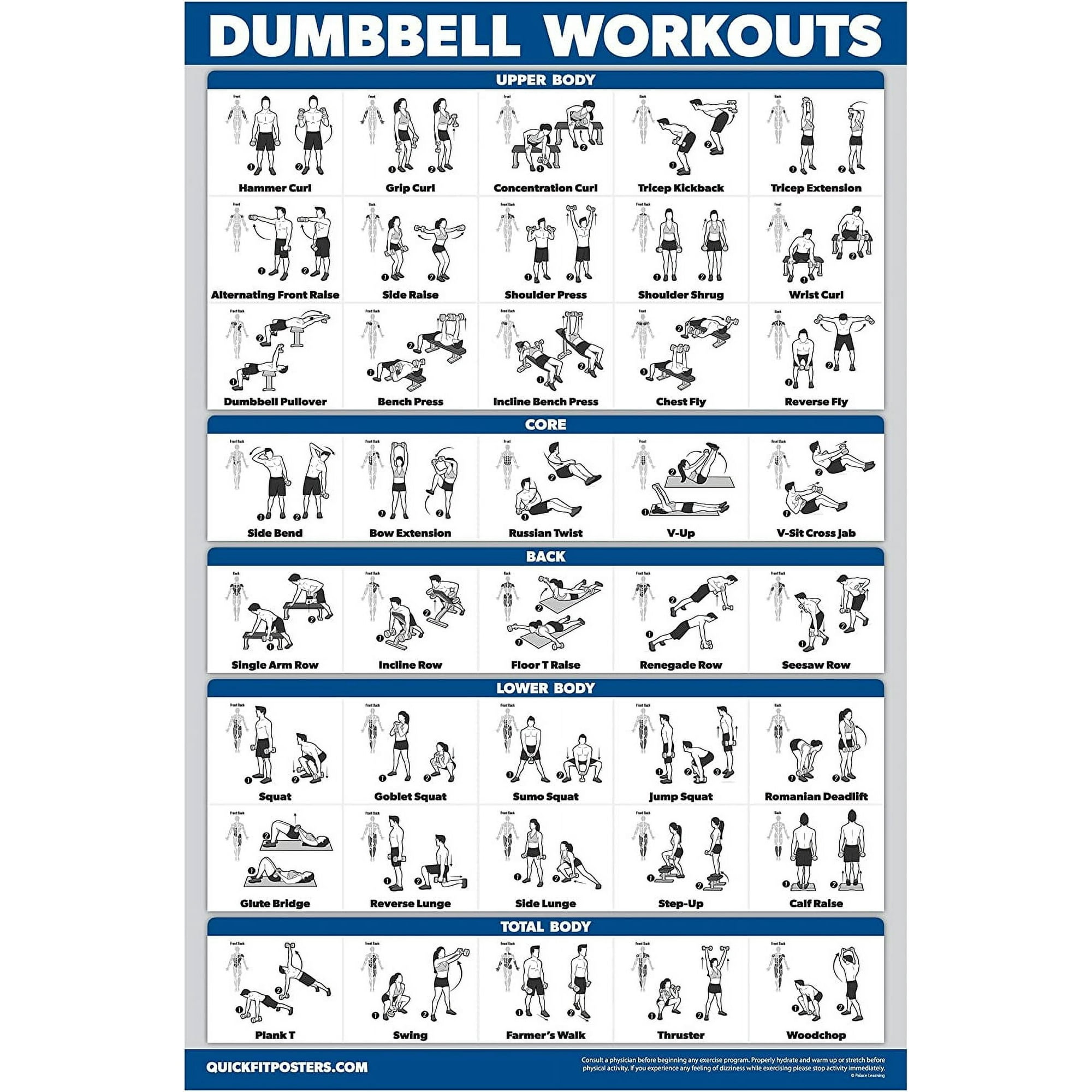 Click here for Nieqiuyun Court Learning Dumbbell Workout Poster -... prices