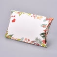 100pc Paper Pillow Boxes Gift Candy Packing Box Flower Pattern & Word ...