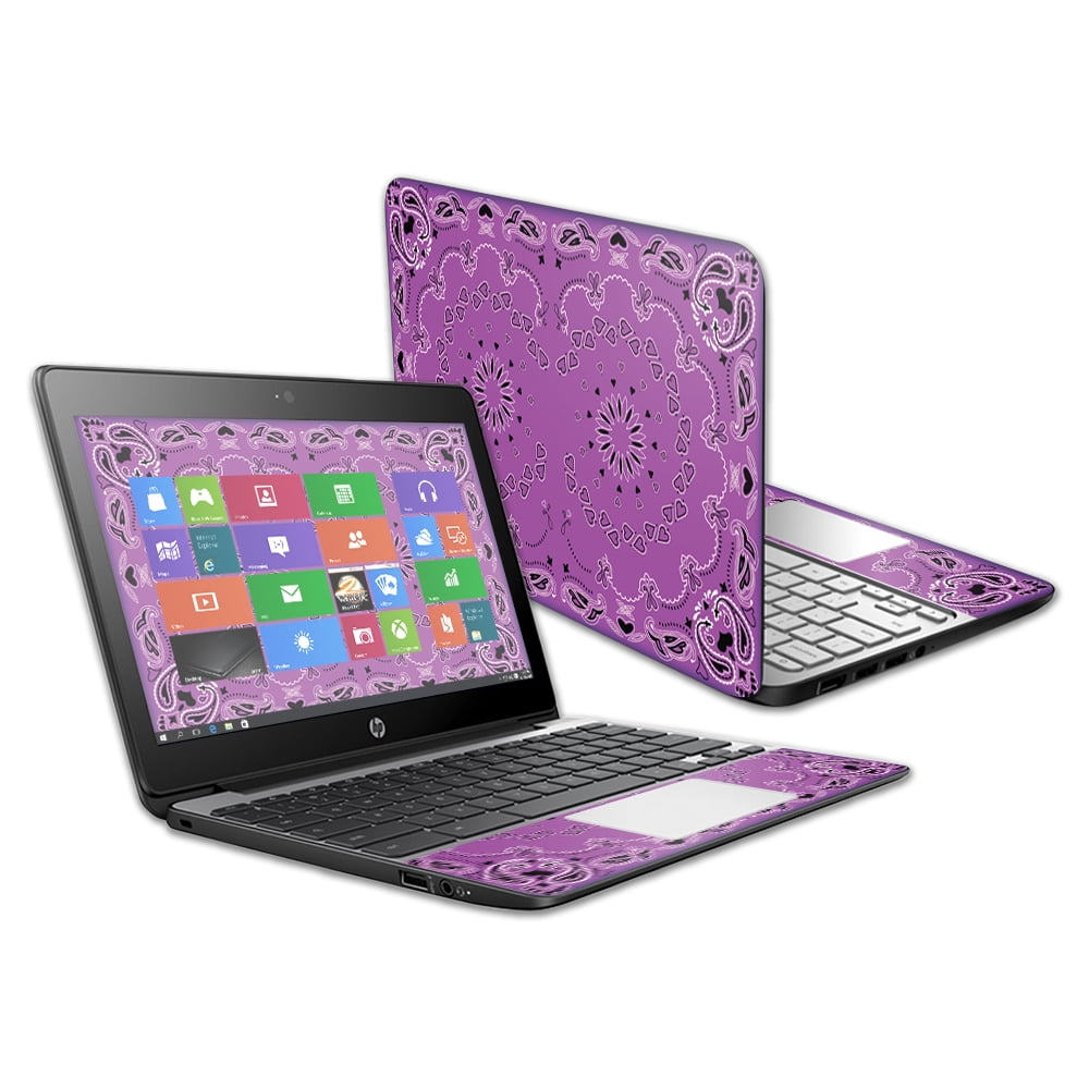 Skin Decal Wrap Compatible With HP Chromebook 11 G5 11.6" Purple ...