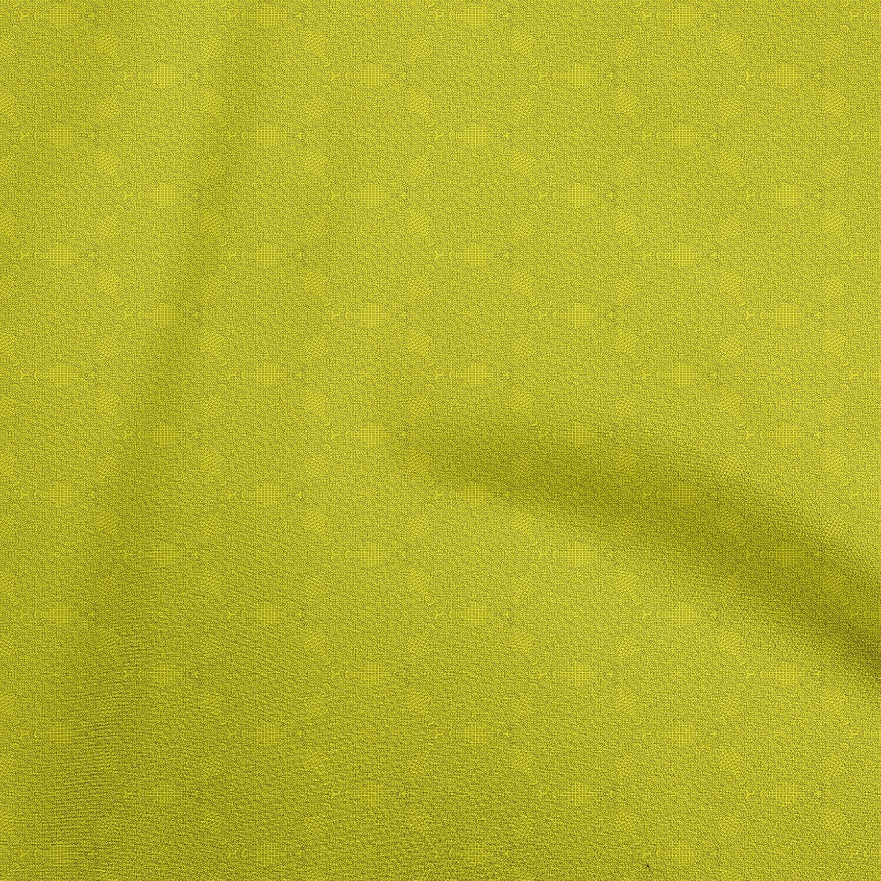 oneOone Rayon Yellow Fabric Texture Sewing Material Print Fabric By The ...