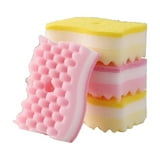 S Shaped Three Layer Sponge Wipe Set | Wavy Surface Scouring Pads ...