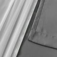Hiasan Grey Blackout Curtains with Sheer Overlay, Grommet Thermal ...