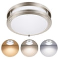 27W LED Flush Mount Ceiling Light, Dimmable Kitchen Lights - 12 Inch ...