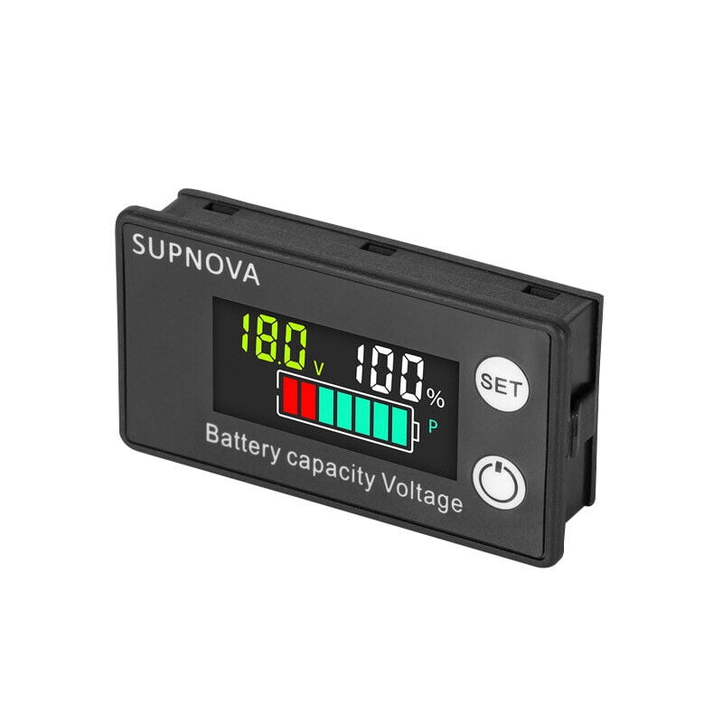 Digital 6133A LCD Battery Capacity Voltage Meter DC8-100V Voltmeter ...