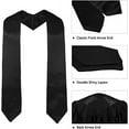 Jarengo Unisex Adult Plain Graduation Stole Sash, Black - Walmart.com