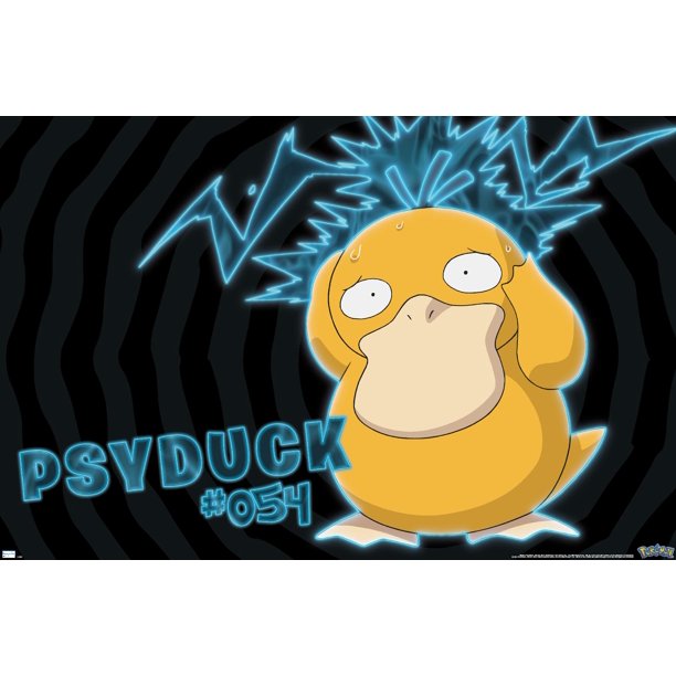 Pokemon - Psyduck - Confusion Wall Poster, 14.725" x 22.375" - Walmart.com