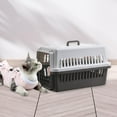 Portable Hard Sided Pet Carrier Transport Box Animal Carrier Organizer ...
