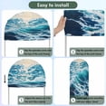 Blue Teal Coastal Arch Backdrop Cover 6.6x3.3 Ft, Spandex Wedding Arch ...