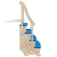Free Shipping! Confer Above Ground Curve Pool Steps, Blue - Wide ...