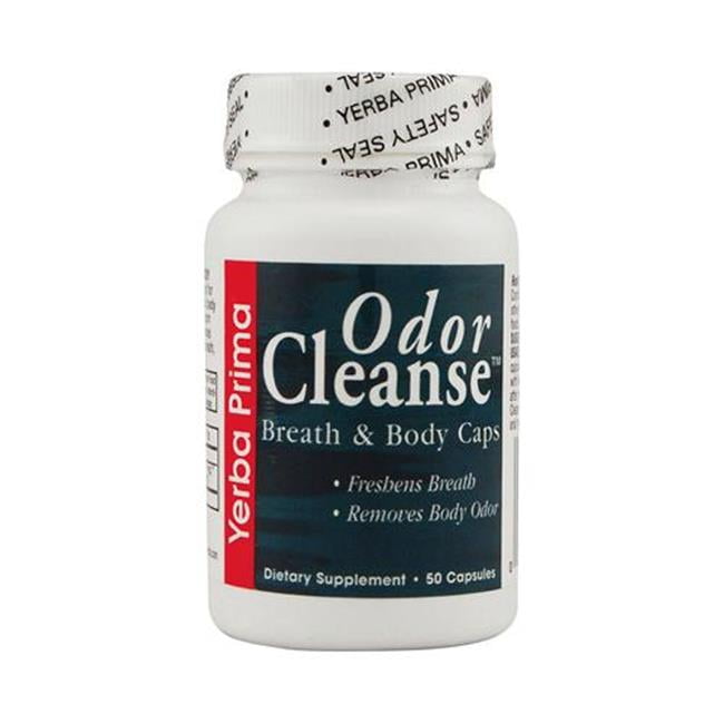 Yerba Prima HG0932483 Odor Cleanse Breath & Body - 50 Capsules ...