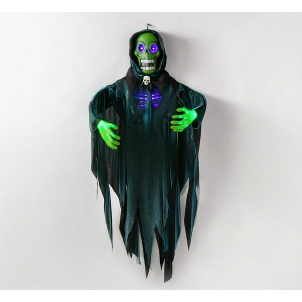 Hyde & EEK Green Light Up Giant Skeleton Ghoul Halloween Decoration ...