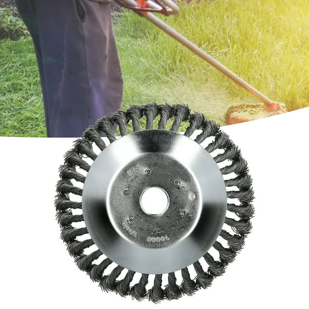 8'' Universal Trimmer Weed Brush Head Weeding Wheel,Steel Wire Weeding ...