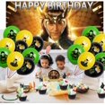Loki Party Supplies Decor Cake Topper Birthday Backdrop Balloons ...