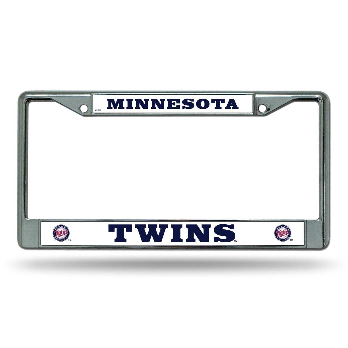 Minnesota MLB Twins Chrome Metal License Plate Frame - Walmart.com ...