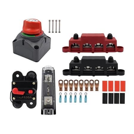 12-48V Battery Isolator with 4 Screws Waterproof Off Switch for Car RV ...